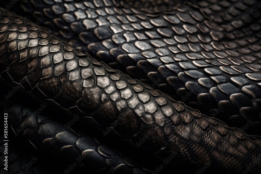 Snake skin leather texture background with Ai Generative technology ...