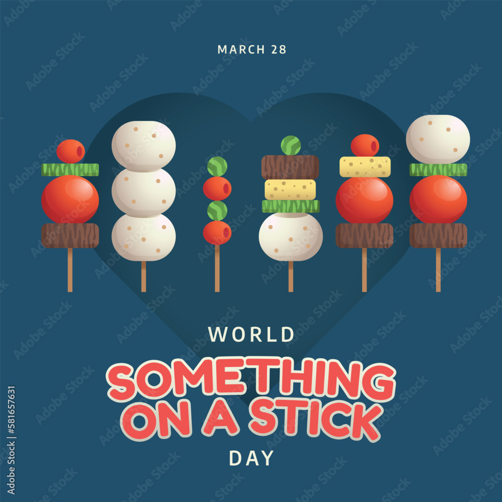 vector graphic of world something on a stick day good for world ...