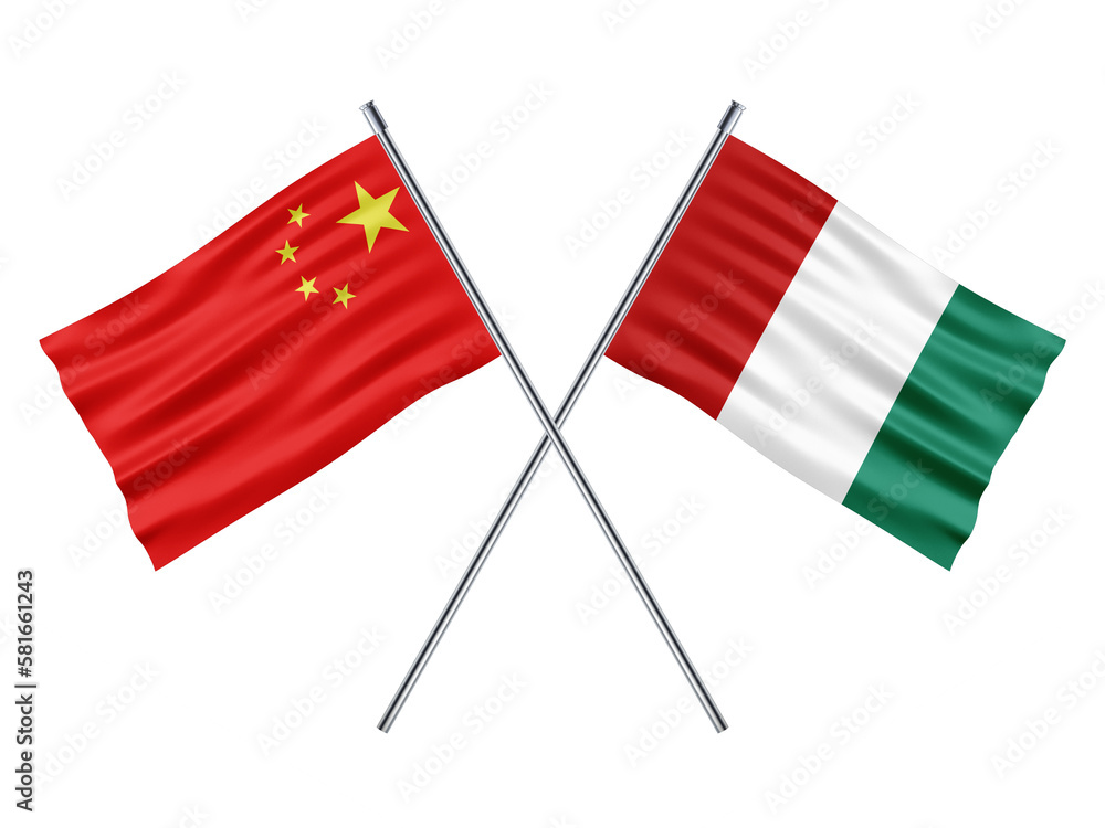 cross flags for friendship, bilateral relations, and nations harmony ...