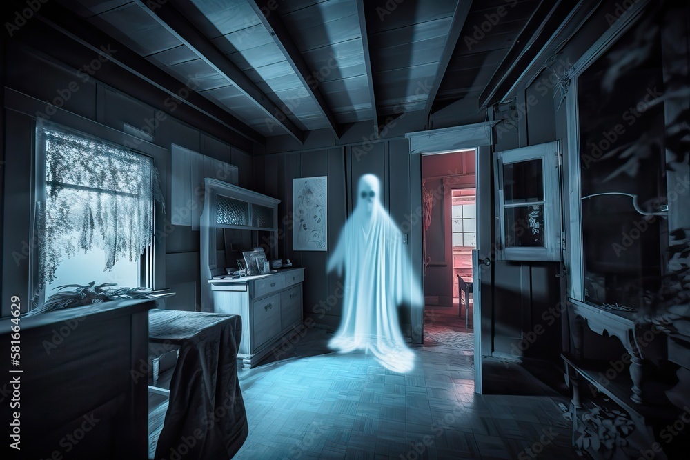 Eerie Abandoned House, Infrared Ghostly Apparitions: Specters ...