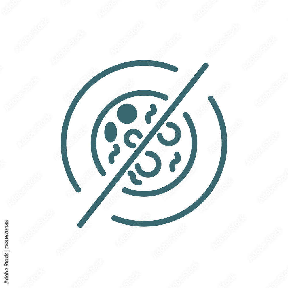 antibacterial icon. Filled antibacterial icon from Hygiene and ...
