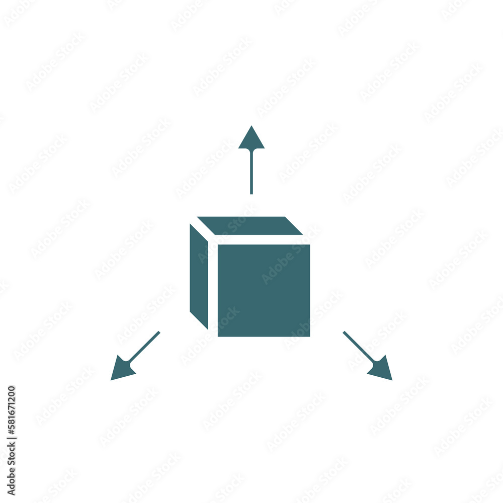 cad icon. Filled cad icon from technology collection. Glyph vector ...