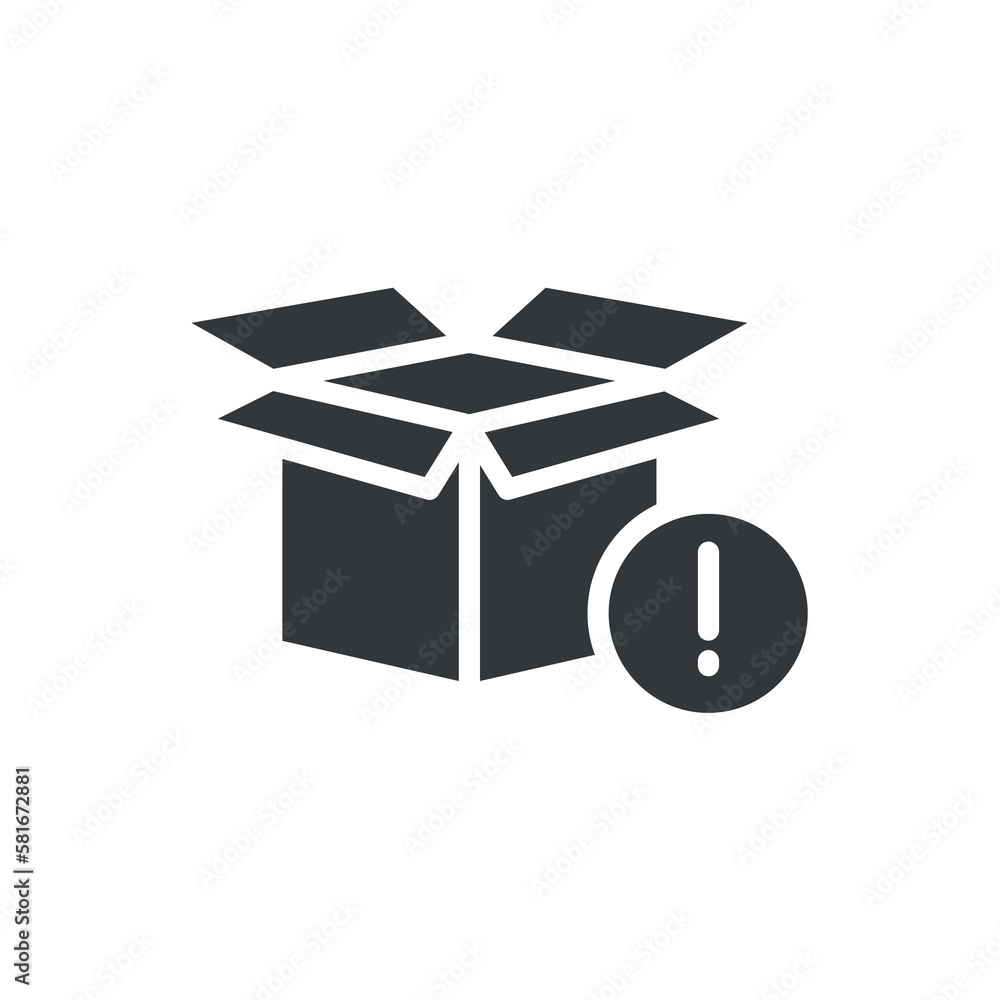 empty box icon.filled empty box icon from business collection. flat ...