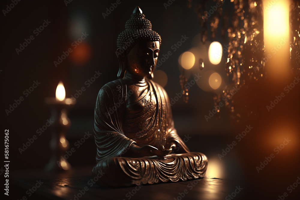 Gautama Buddha .The symbol of Hinduism, Buddhism, spirituality and ...