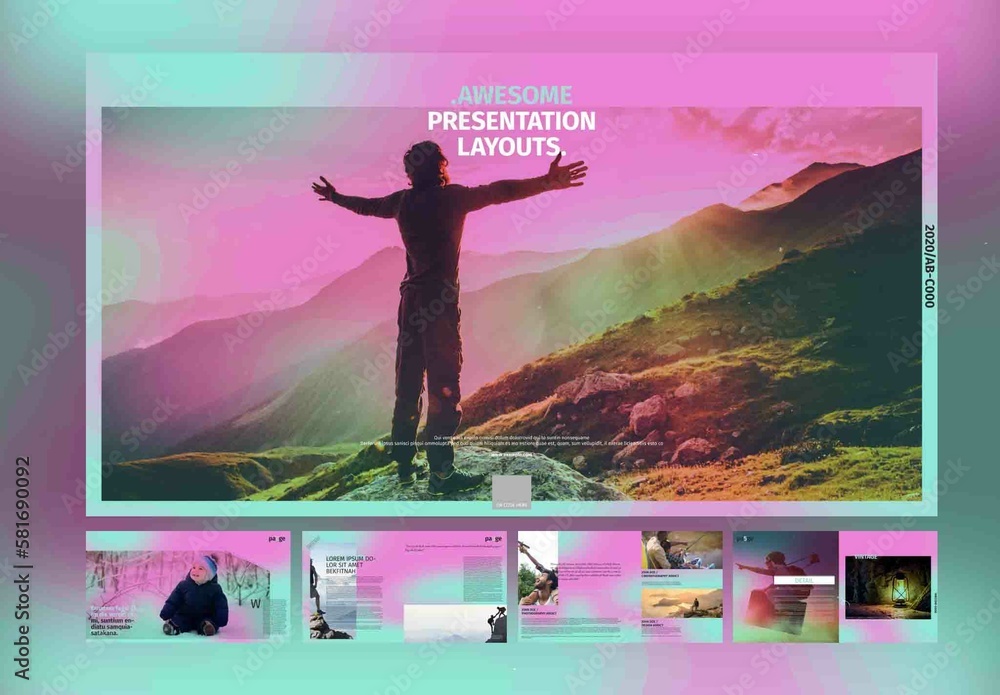 Modern Personal Branding Presentation Layouts Stock Template | Adobe Stock