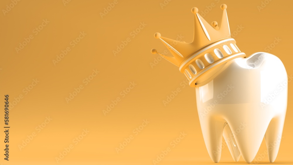 dental king model premolar tooth 3d rendering Stock Illustration ...