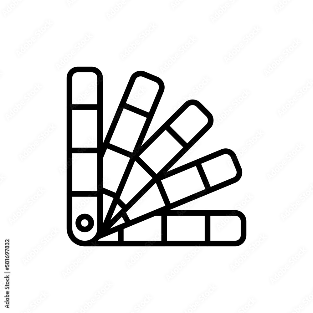 Color Swatches icon in vector. Illustration Stock Vector | Adobe Stock