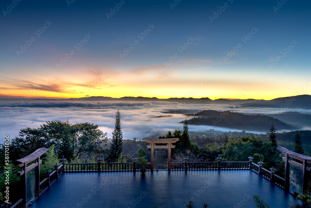 "Linh Quy Phap An" Pagoda, Bao Loc Town, Vietnam - the sunrise and pray ...