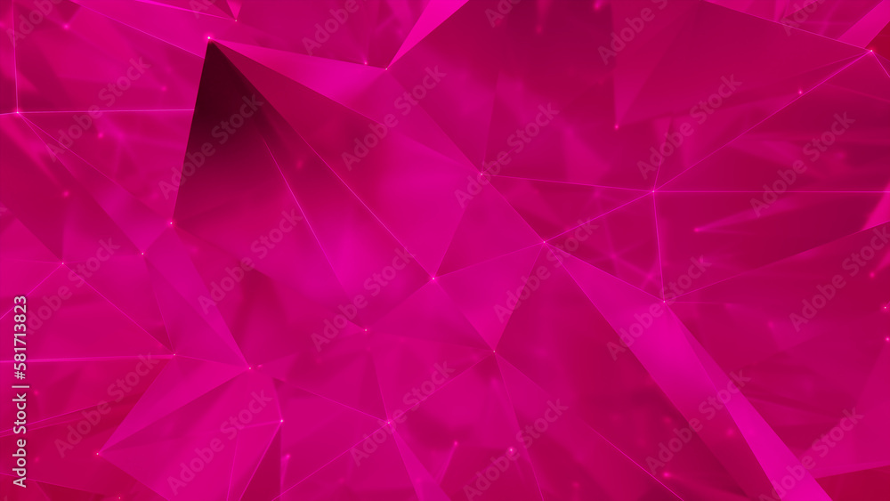 Artificial Intelligence, Quantum Computing Concept. Pink Tech ...