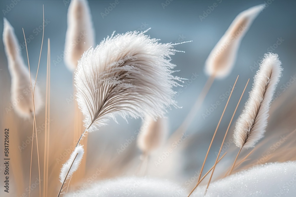 soft vegetation on an abstracted natural background Selloan cortaderia ...