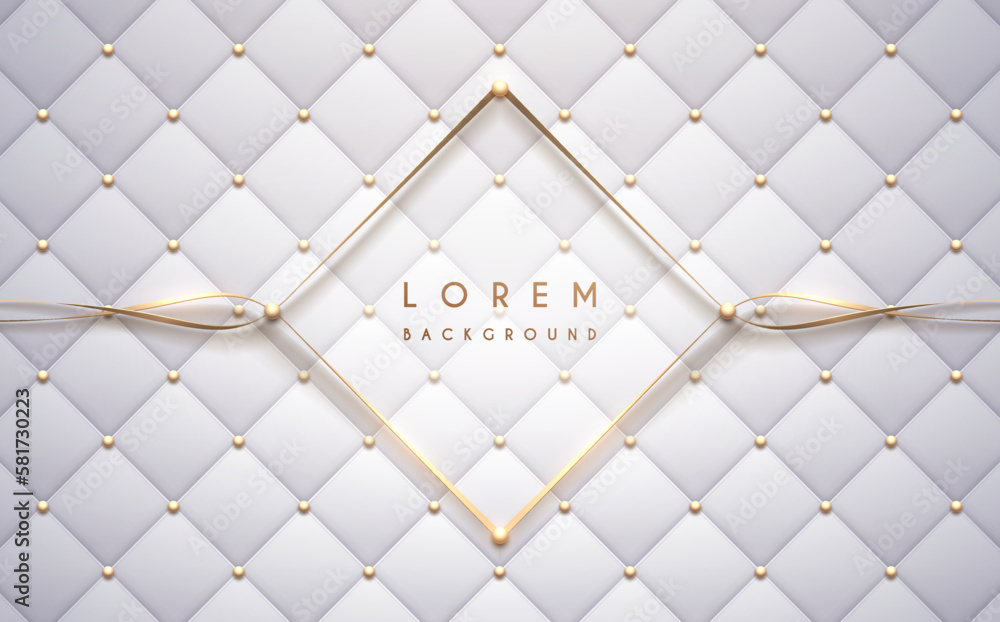 Abstract white luxury background with golden elements Stock Vector ...