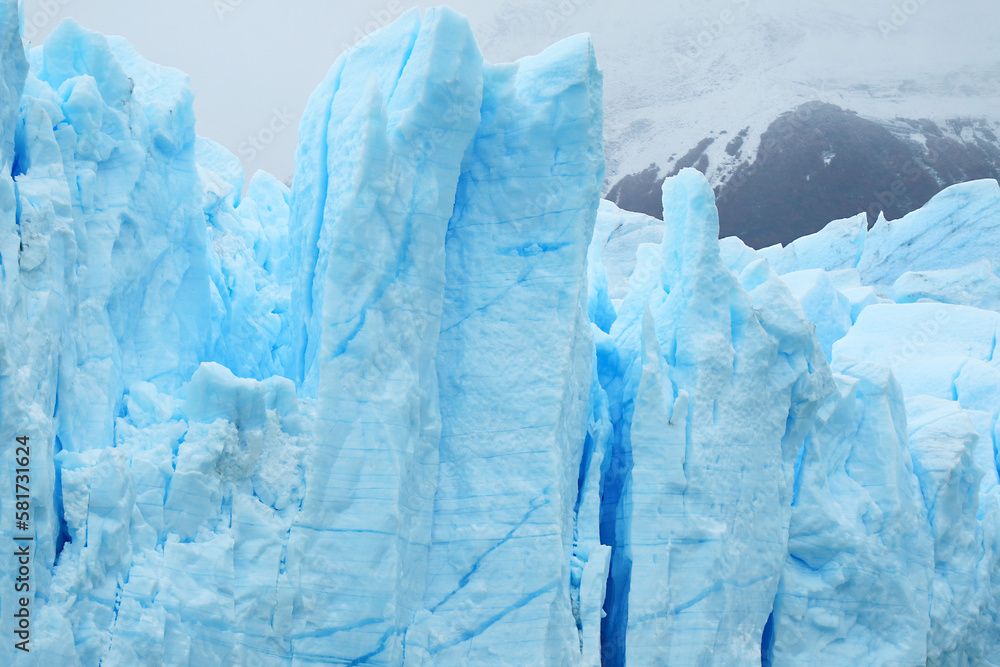 Amazing Texture of the Perito Moreno Glacier Walls in Los Glaciares ...