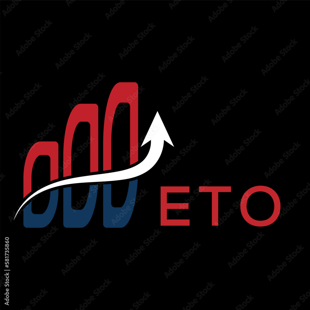 ETO letter logo.ETO Red and Blue Shield Emblem Logo Template.ETO ...