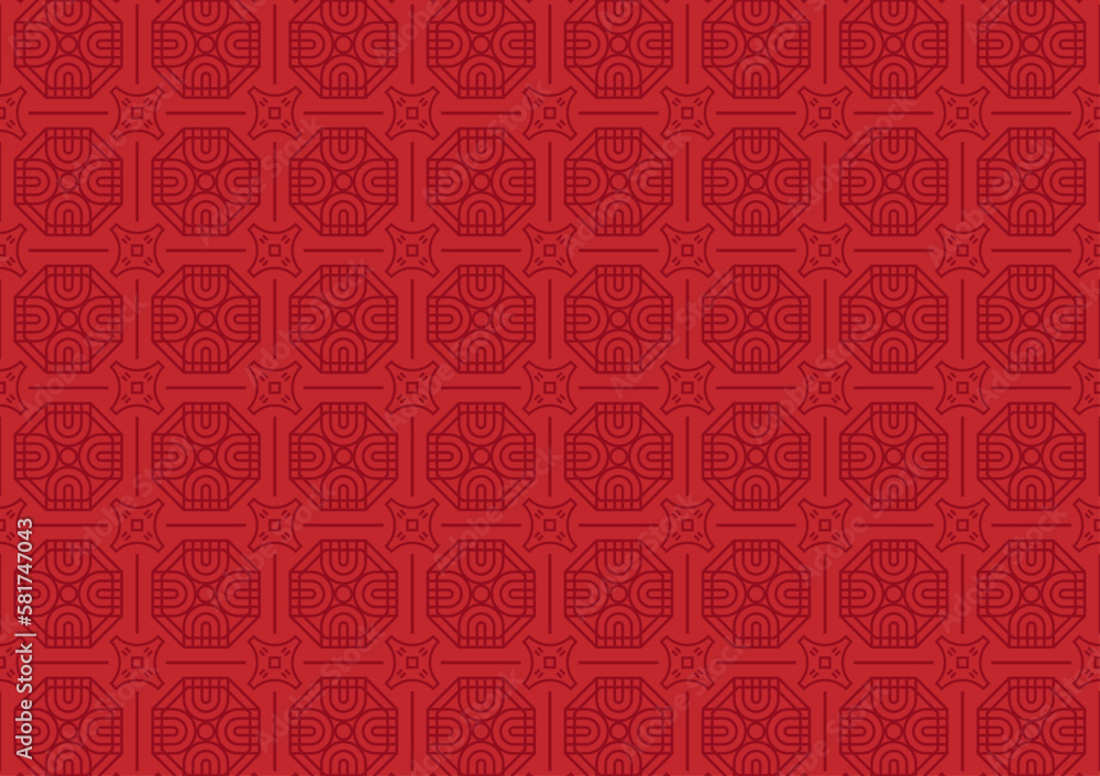 Korean traditional pattern wallpaper. Korean Textile. Stock Vector ...