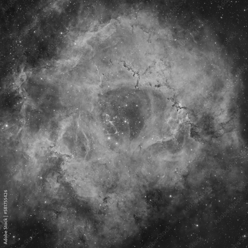 Poster Rosette nebula, also known as NGC 2237 in the monoceros ...