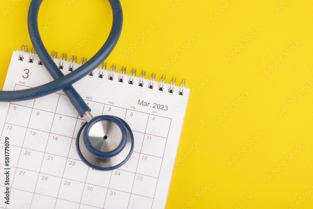 Health check up schedule concept, The idea of time for healthcare ...