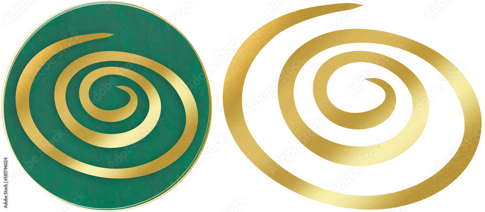 Spiral swirl, symbol of unfolding developement, Spiral shape isolated ...