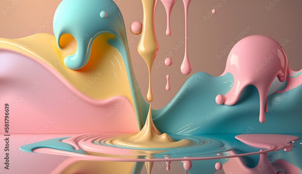 Background of liquid pastel colors. Liquid pastel wallpaper. Liquid ...