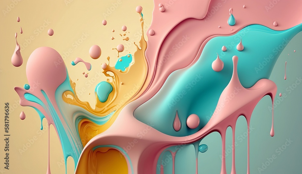 Background of liquid pastel colors. Liquid pastel wallpaper. Liquid ...