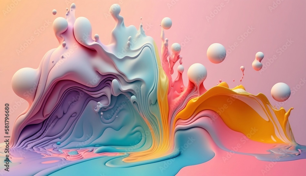 Background of liquid pastel colors. Liquid pastel wallpaper. Liquid ...