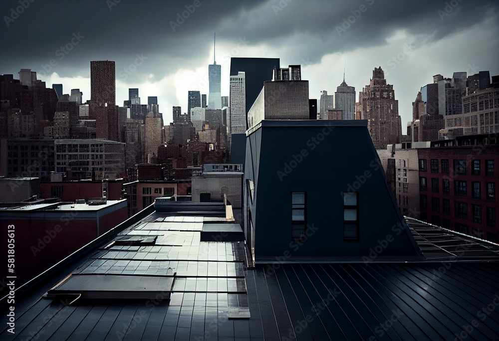 poster,roof, city,affiches,photography,color,House, Building, Tiles ...