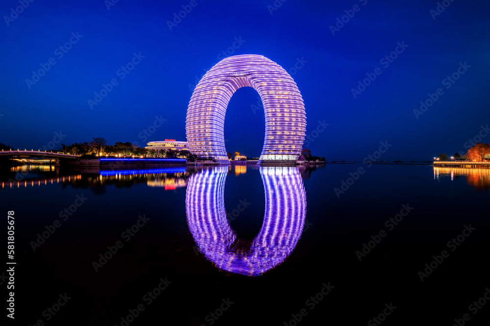Huzhou, China - March 5, 2023: The Sheraton Hot Spring Resort Hotel in ...