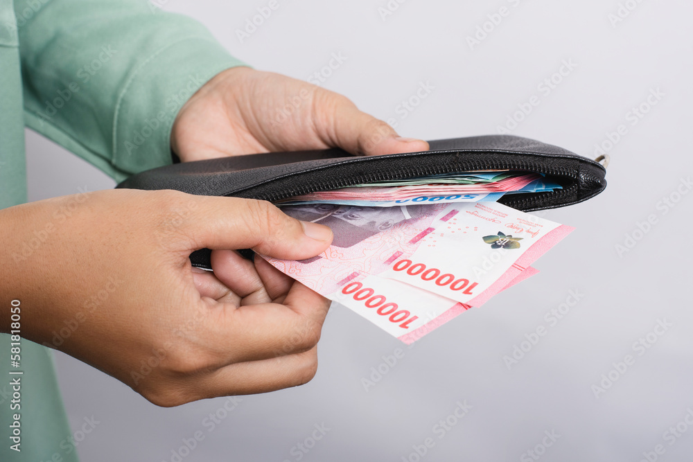 One hundred thousand rupiah money (Rp. 100.000 Seratus Ribu Rupiah ...