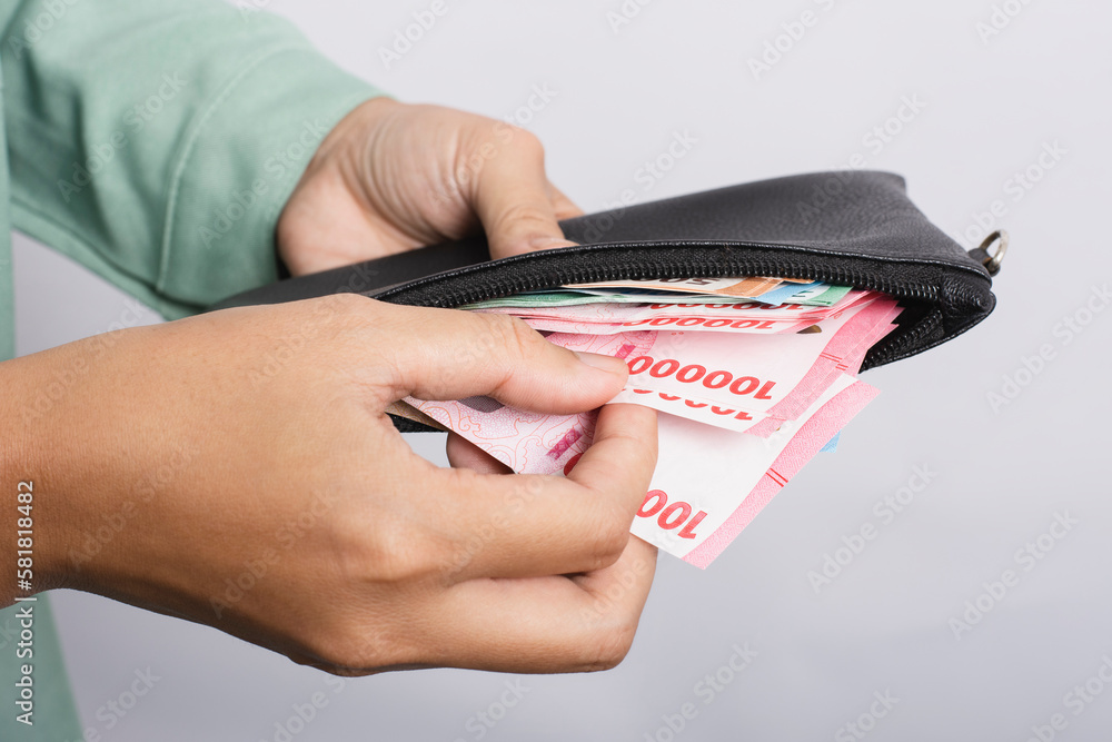 One hundred thousand rupiah money (Rp. 100.000 Seratus Ribu Rupiah ...