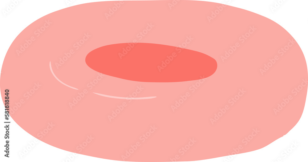 Pool float, ring float illustration, isolated PNG. Cartoon hand drawn ...