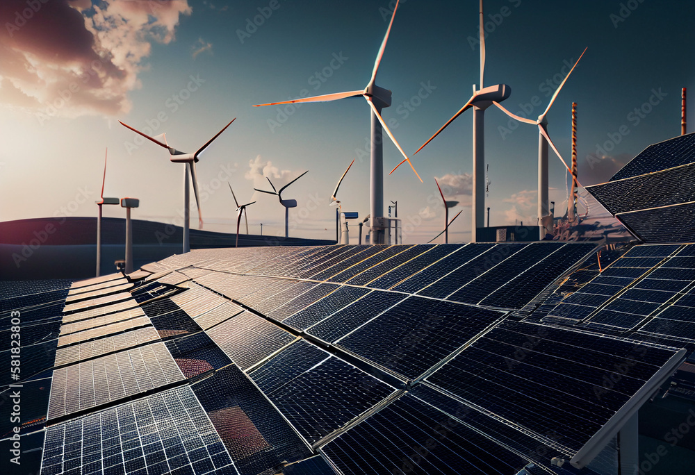 Solar cell plant and wind generators in urban area connected to smart ...