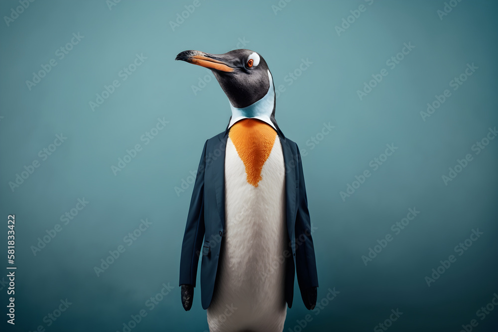 The penguin in a business suit: dressed for success, creative stock ...