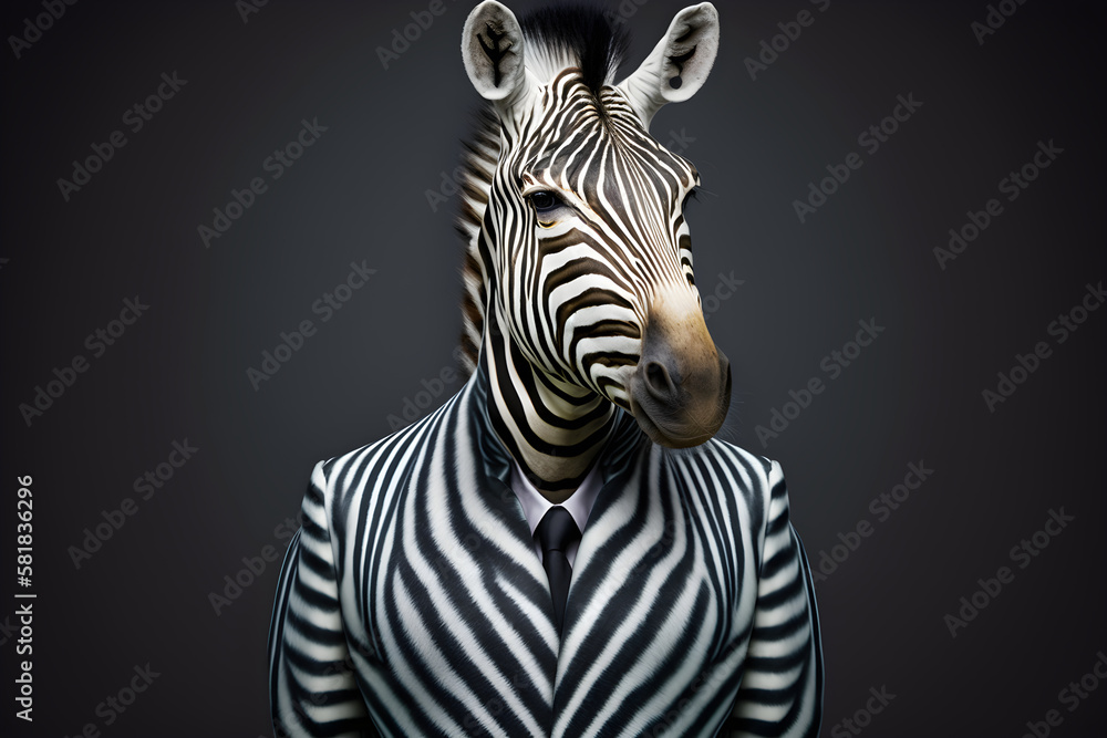 The zebra in a business suit - ready to tackle the corporate world ...