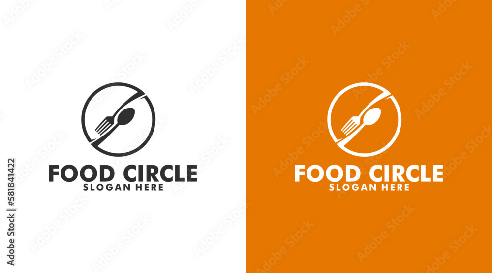 Food logo design template vector, Cafe or restaurant emblem Stock ...