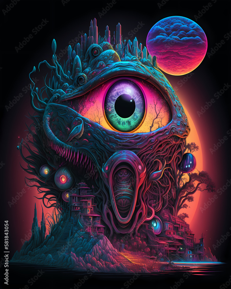 alien eye Stock Illustration | Adobe Stock