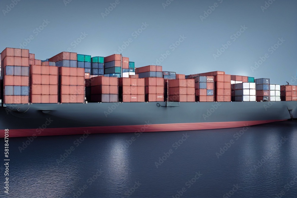Future New Model of Container ship loading and unloading, Cargo ...