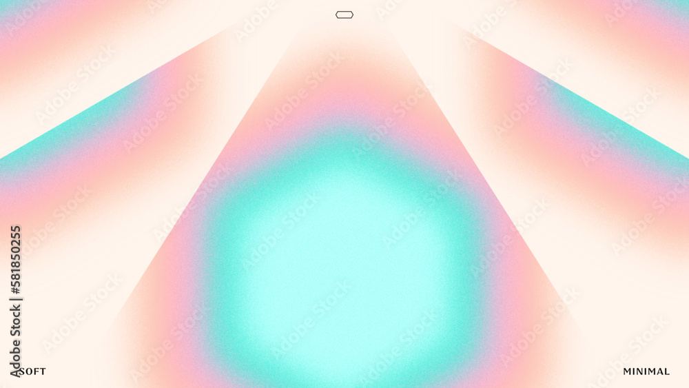 Prismatica Minimalist Fuzzy Hexagon Gradient on Light Background with ...