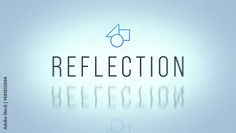 Minimal Reflected Text and Logo Intro Stock Template | Adobe Stock
