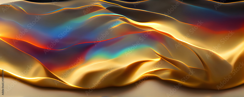 Photo & Art Print Abstract soft color light refraction color crack ...