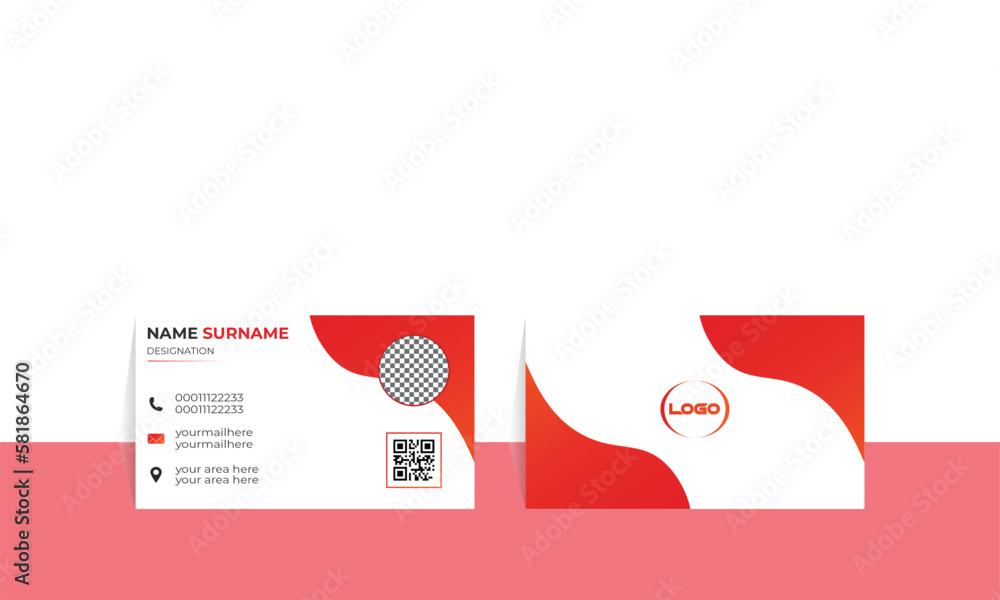 Double sided creative business card design. With wonderful colour ...