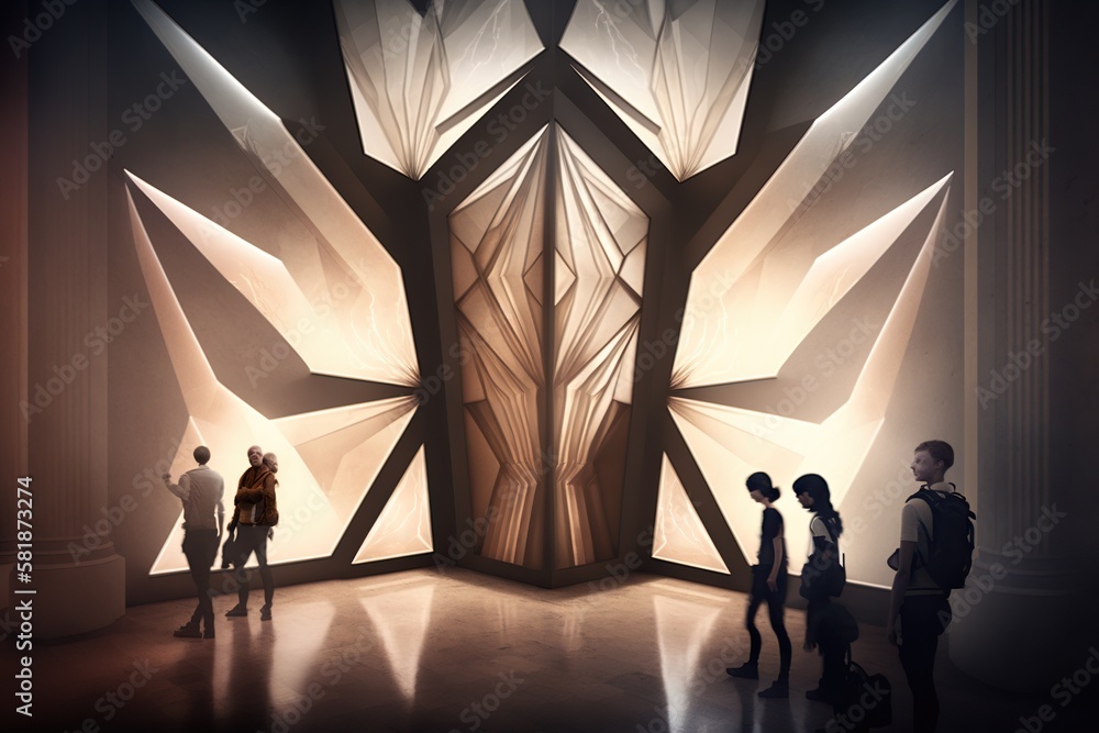 Public building with a dynamic and kinetic design featuring moving ...