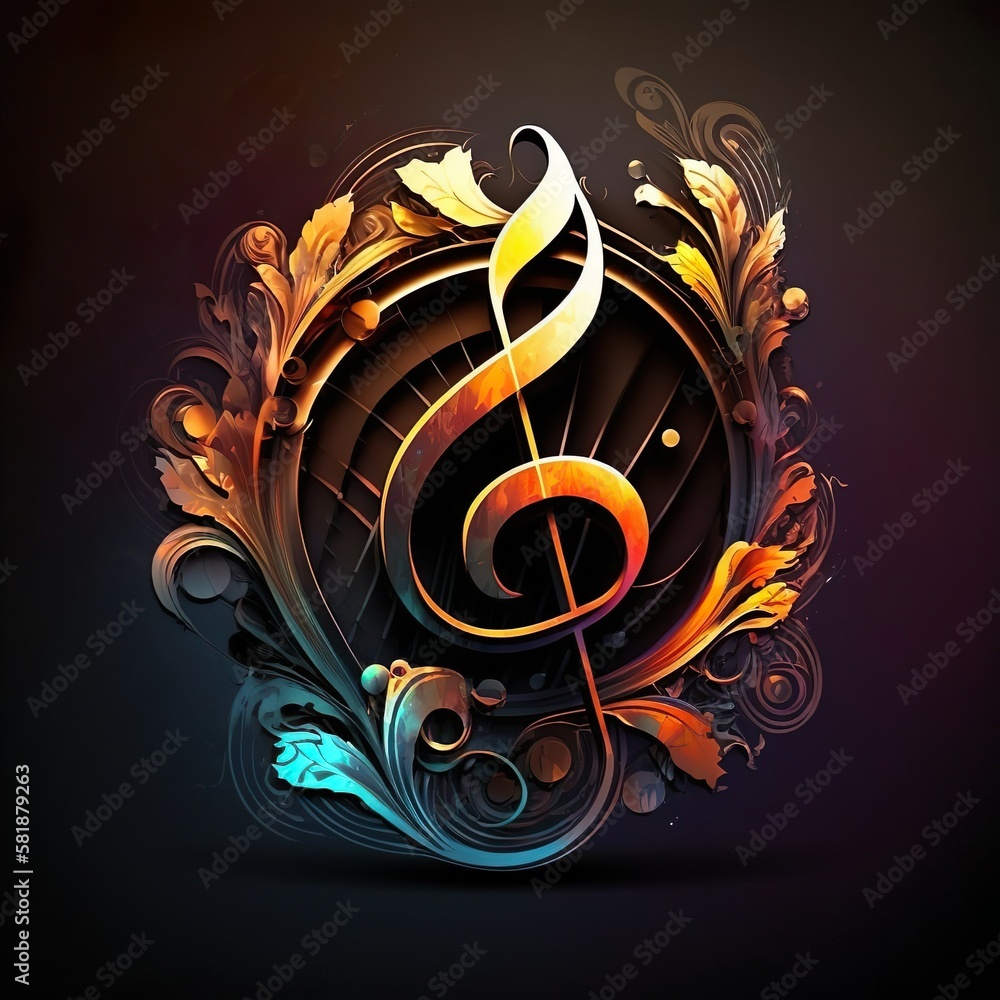 Foto de A 3d Music icon Logo , render, animation, high quality, ultra ...