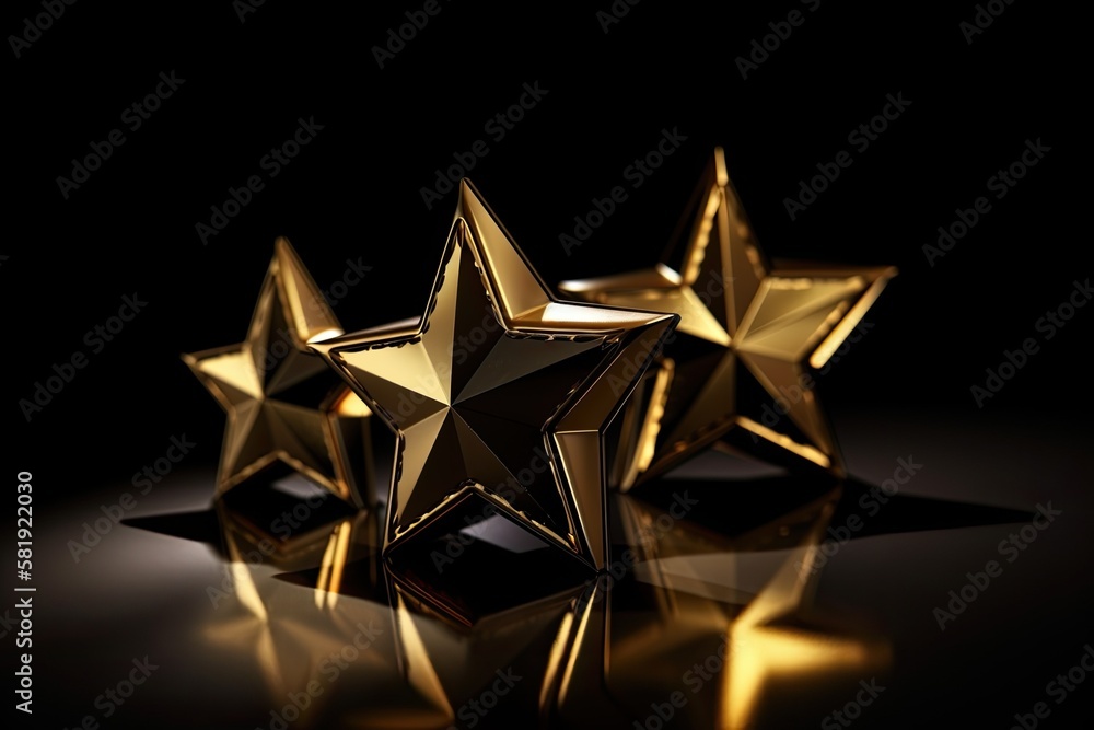 Three gold stars represent the highest levels of customer satisfaction ...
