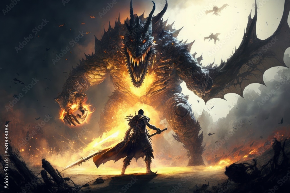 Epic Knight Fight Scene