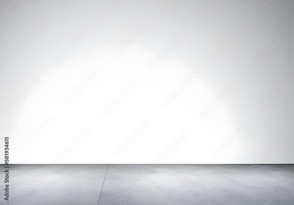 Blank white gradient background with product display. White backdrop or ...