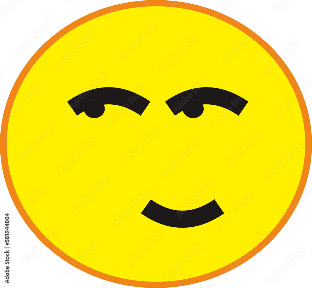 Emoji emoticon funny png sticker symbol Stock Illustration | Adobe Stock