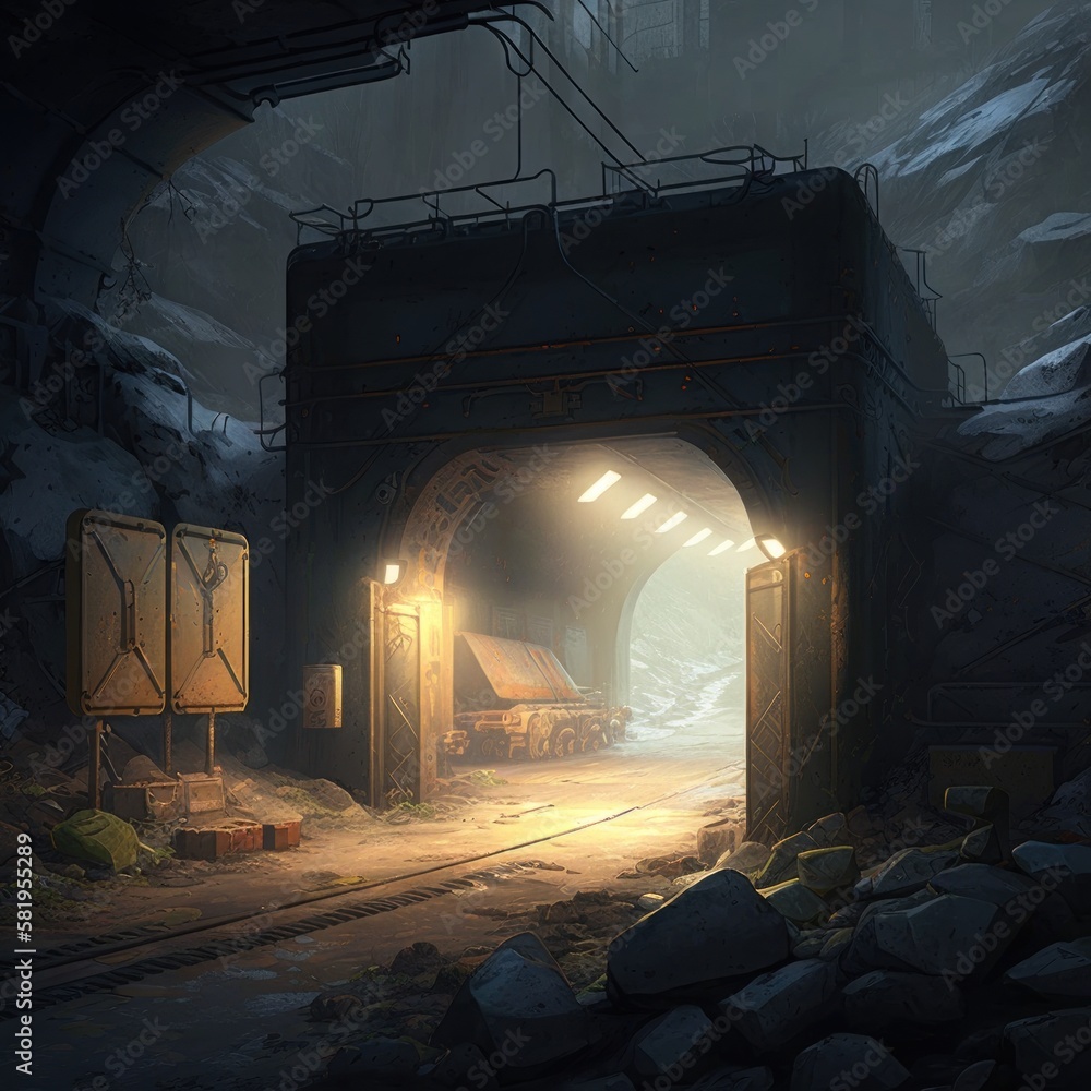 Underground Military Base Game Art Stock Illustration | Adobe Stock
