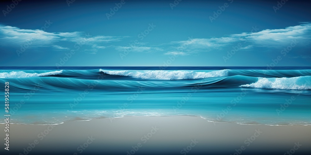 calm blue background with gentle waves promoting relaxation and ...