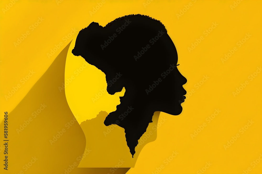 Wallpaper Illustration and background of a silhouette, of a black ...