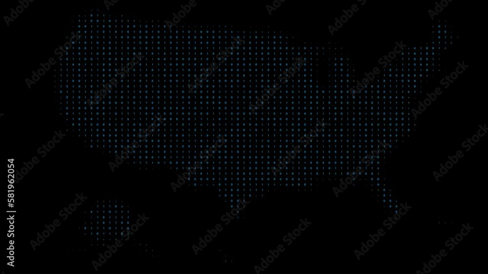 doted lines world USA map global texture Stock Video | Adobe Stock