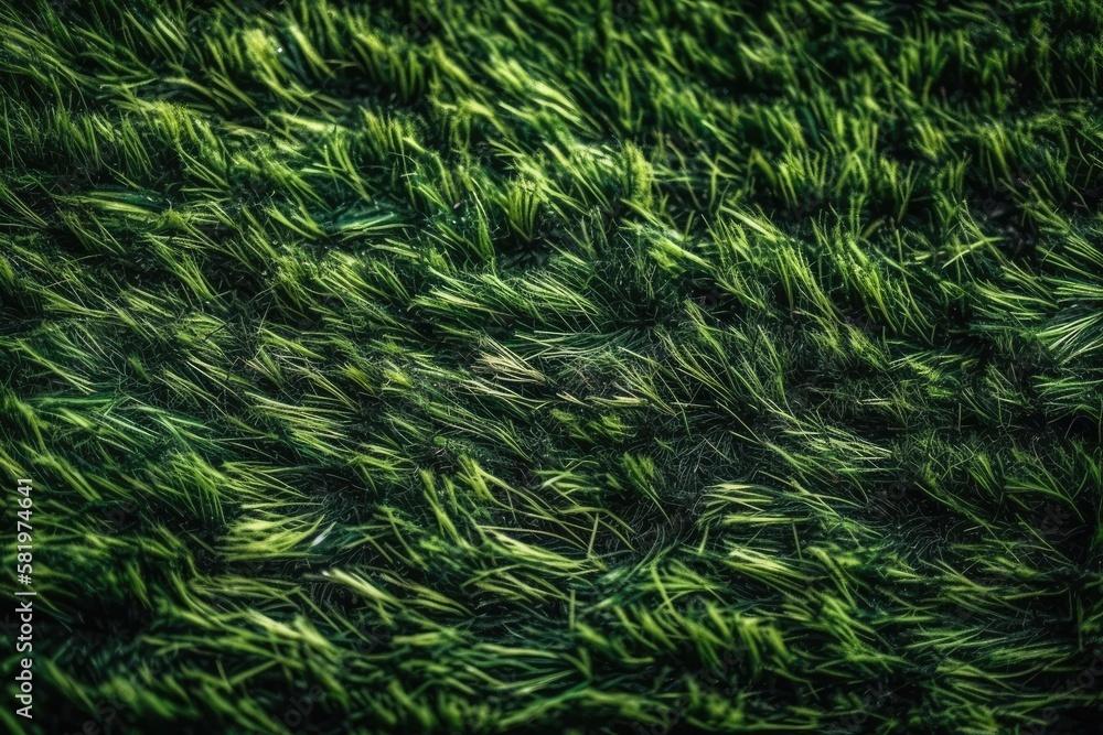 Green artificial grass in an abstract top view with a background ...